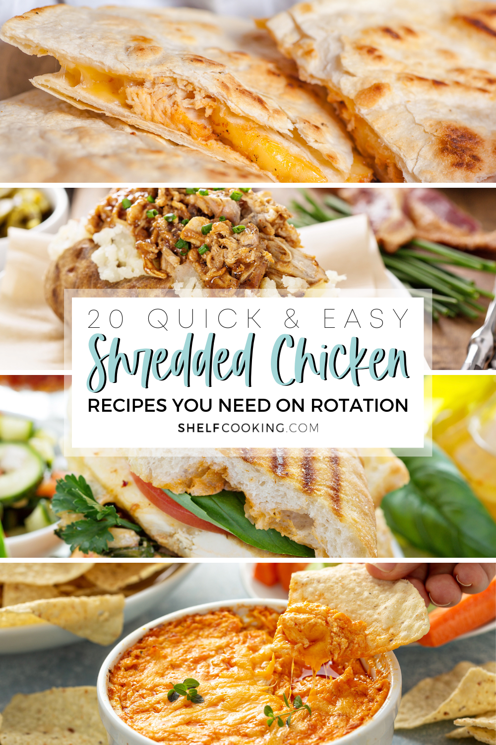 20 Easy Must-Try Shredded Chicken Recipes - Shelf Cooking