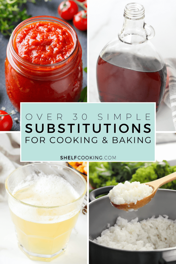 30+ Recipe Substitutions: You NEED These Easy Hacks! - Shelf Cooking
