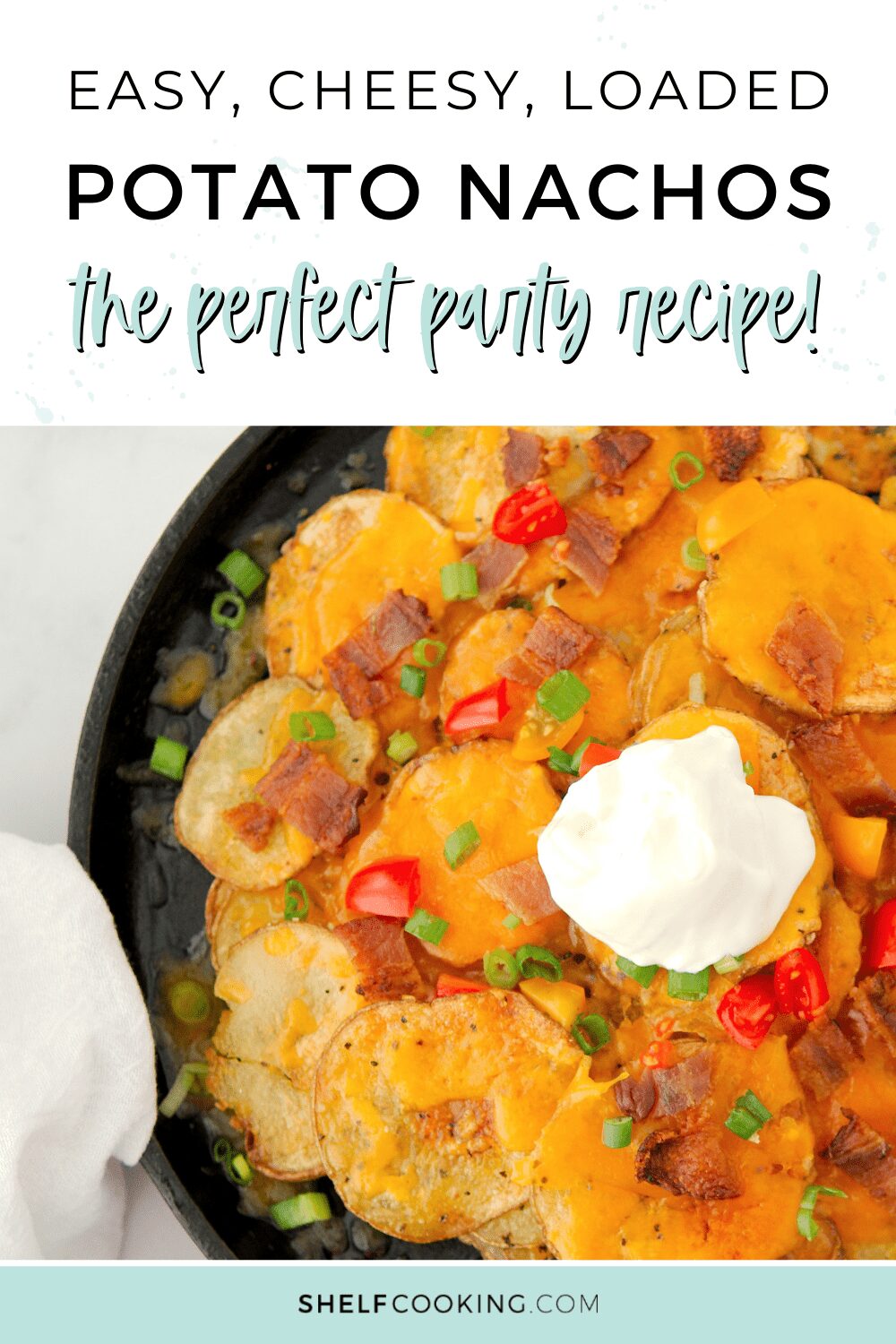 Yummy & Easy Sliced Baked Potatoes Nacho Recipe - Shelf Cooking